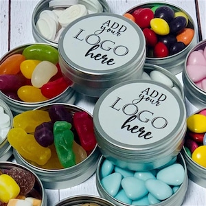 Personalized Sweet Tins: Custom Logo Party Favors - Etsy