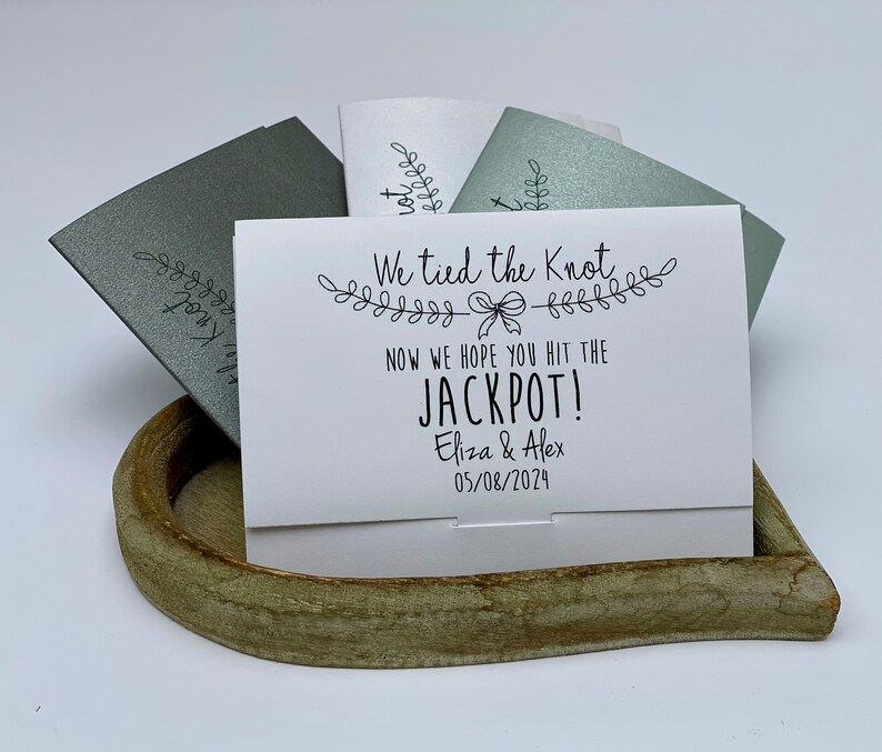 Wedding Favour Idea. Scratch Card Holder. Lottery Ticket - Etsy UK