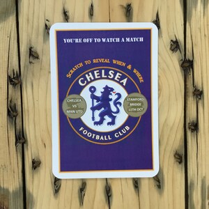 Scratch & Reveal Surprise Trip Card. Football Card. Football Tickets ...