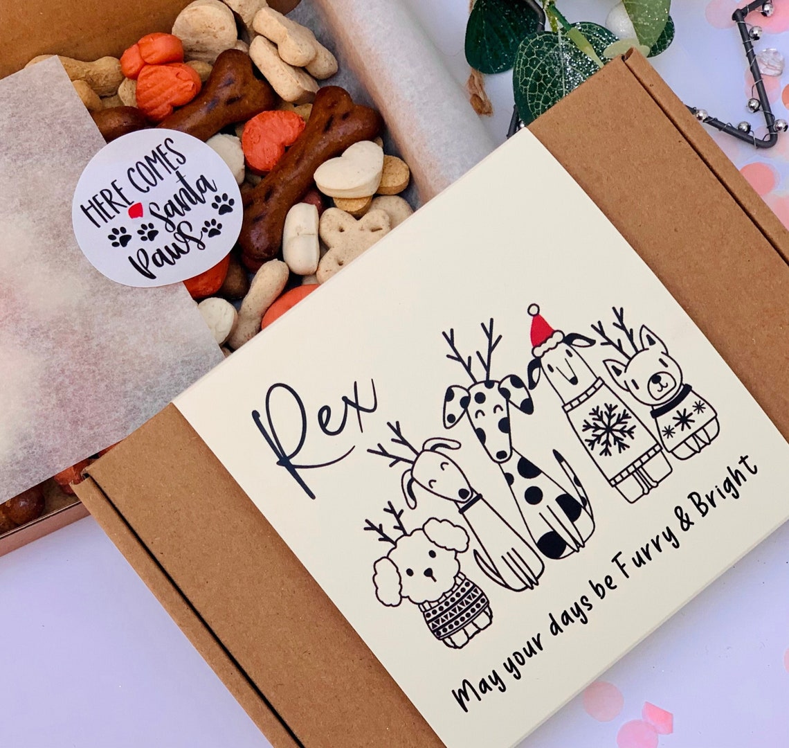 Customized Box of Dog Treats Dog Gift Box Puppy Treats - Etsy