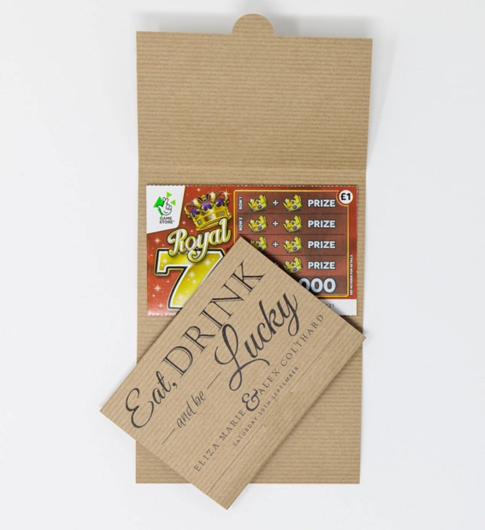 Personalised Lottery Ticket Wallet Scratch Card Holder Wedding - Etsy UK