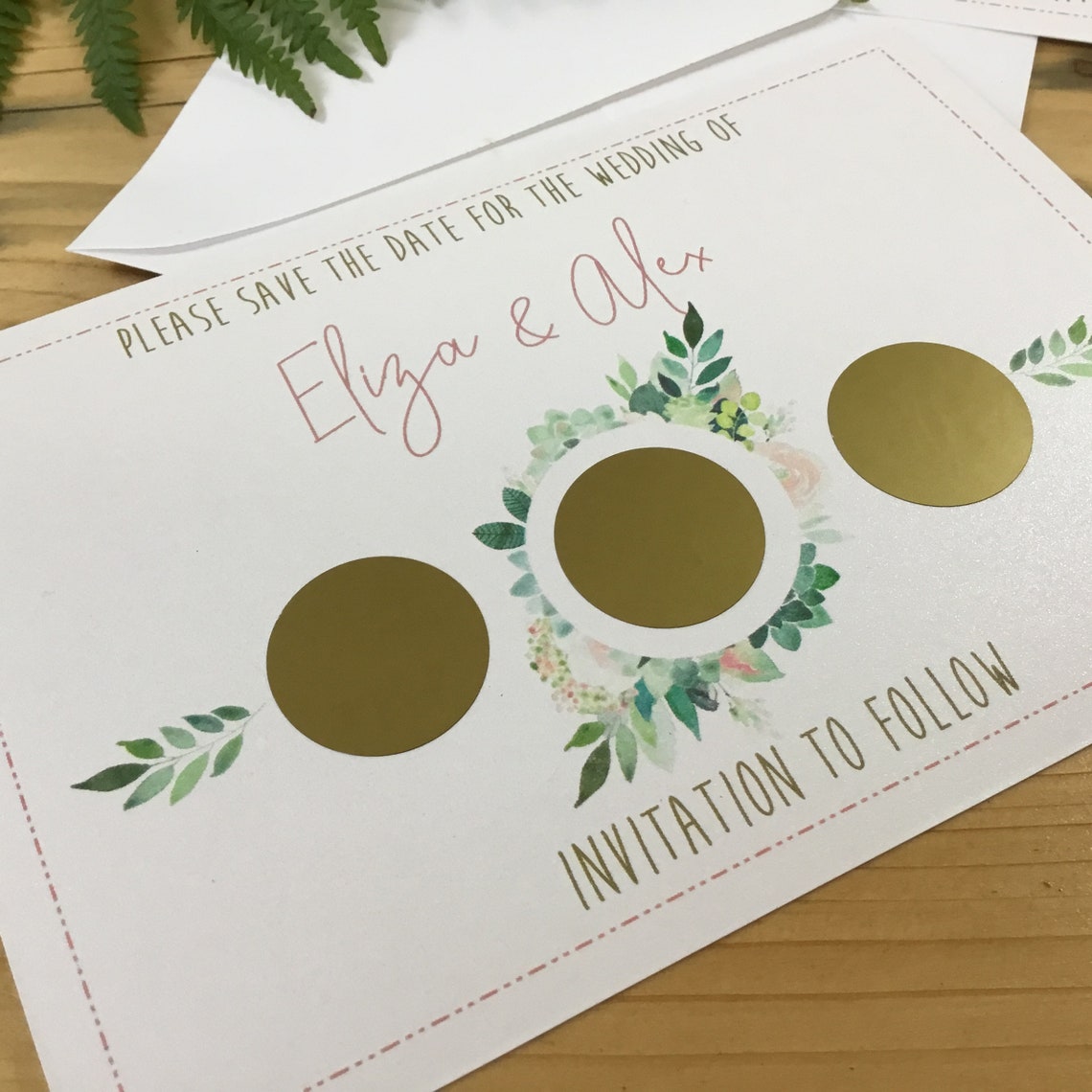 Scratch off to Reveal the Date. Save the Date Cards. Wedding - Etsy UK