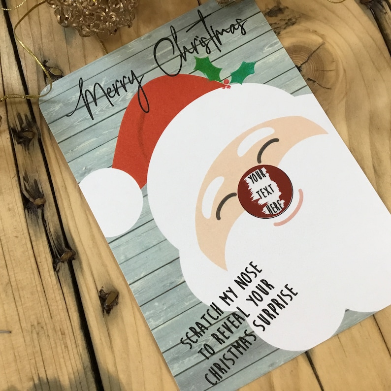 Hidden Message Card. Personalised Xmas Card. Christmas Scratch - Etsy UK