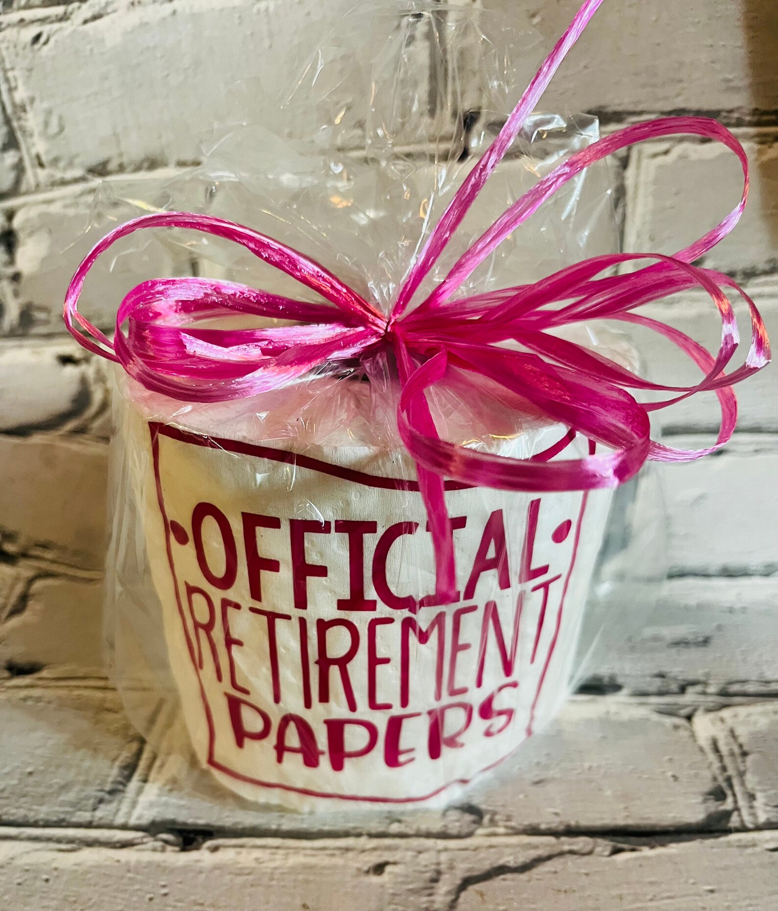 Official Retirement Paper Toilet Paper; Funny Gift; Gag Gift ...