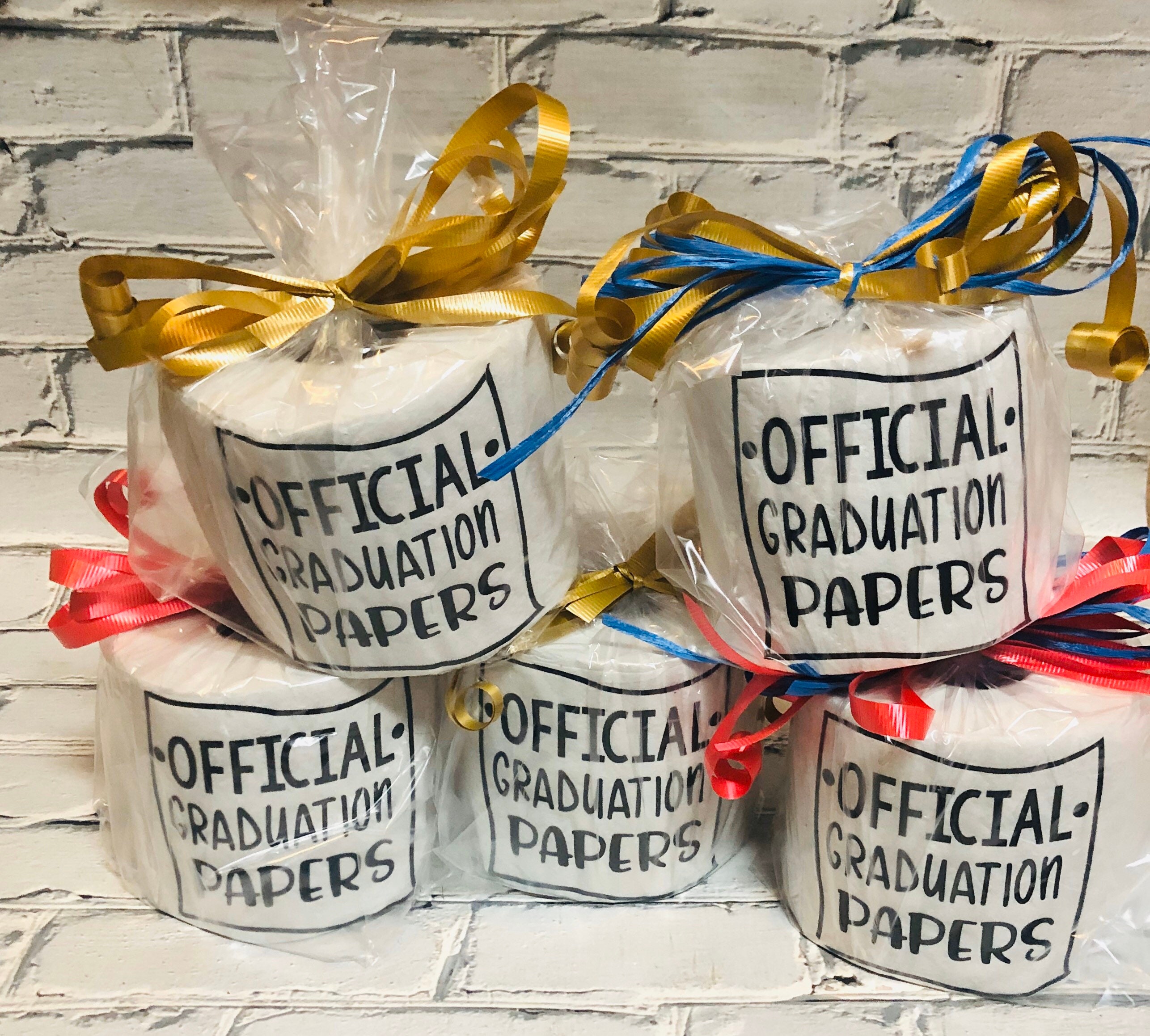 Official Grad Papers Graduation Papers Toilet Paper Toilet - Etsy