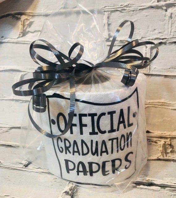 Official Grad Papers Graduation Papers Toilet Paper Toilet - Etsy