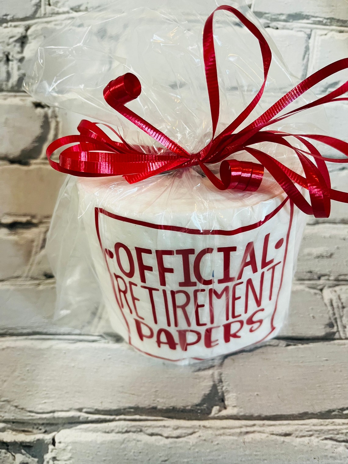 Official Retirement Paper Toilet Paper; Funny Gift; Gag Gift ...