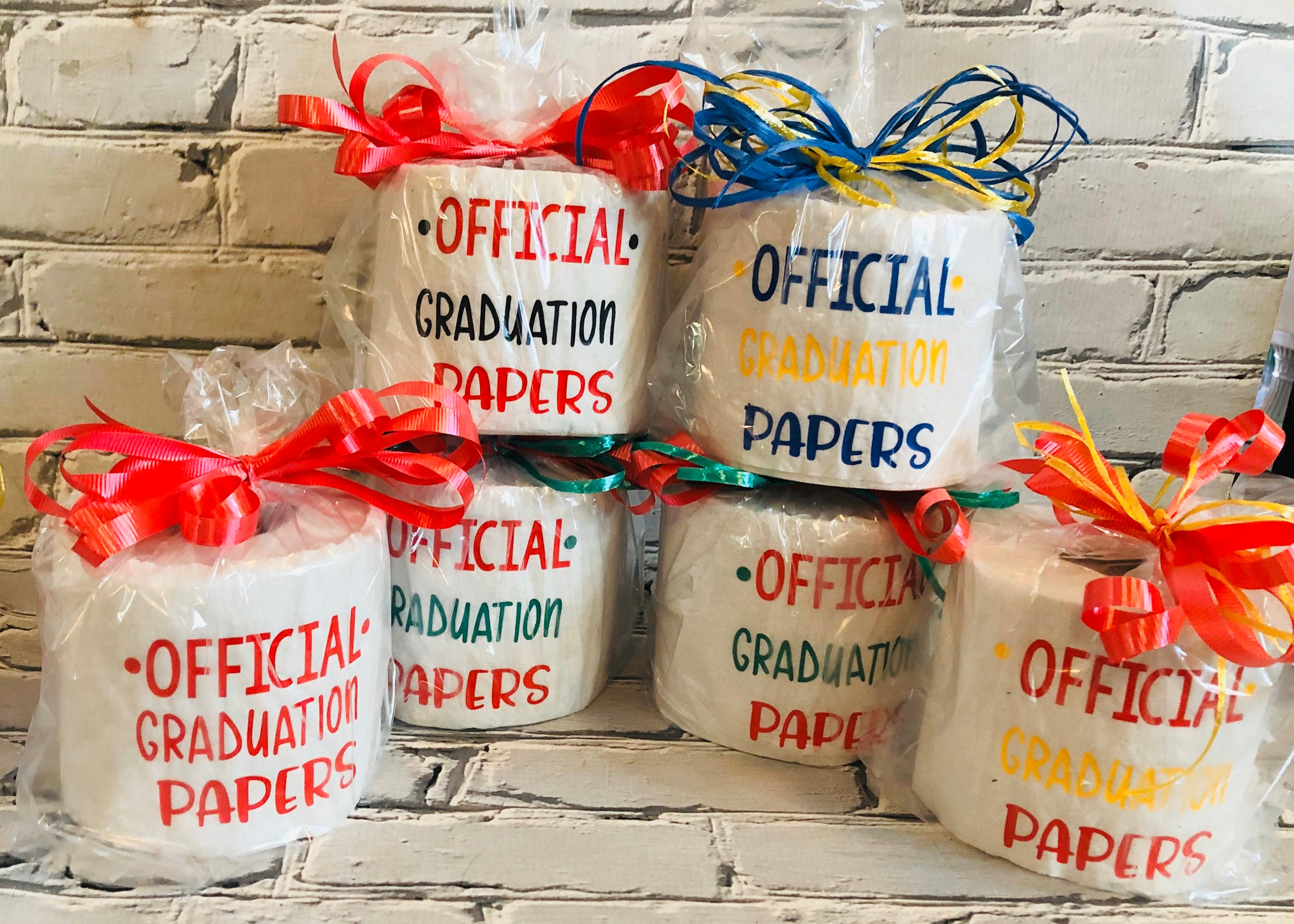 Official Grad Papers Graduation Papers Toilet Paper Toilet - Etsy