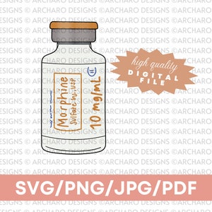 Sedation Bundle SVG Files, Propofol Fentanyl Morphine, Nurse SVG Cut ...