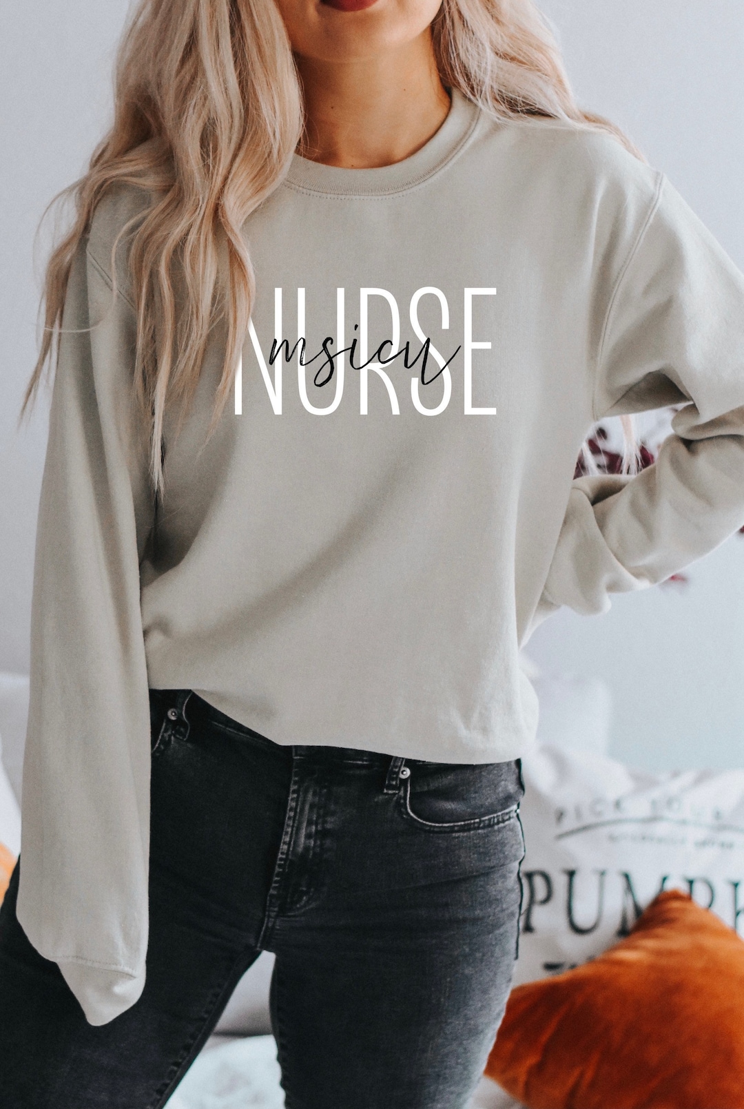 MSICU Critical Care Nurse Sweatshirt, Nursing ICU Pullover, Geschenk ...