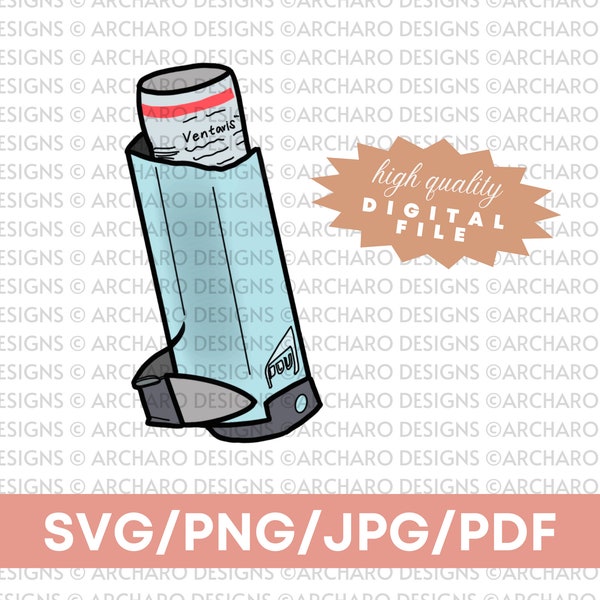 Inhaler Svg - Etsy