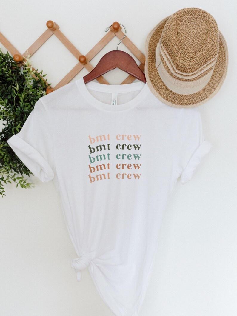 Wavy Retro BMT Crew Shirt Bone Marrow Transplant Nurse Tech - Etsy