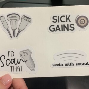 Ultrasound Sticker Set, POCUS Ultrasound Tech Stickers, Sonographer ...