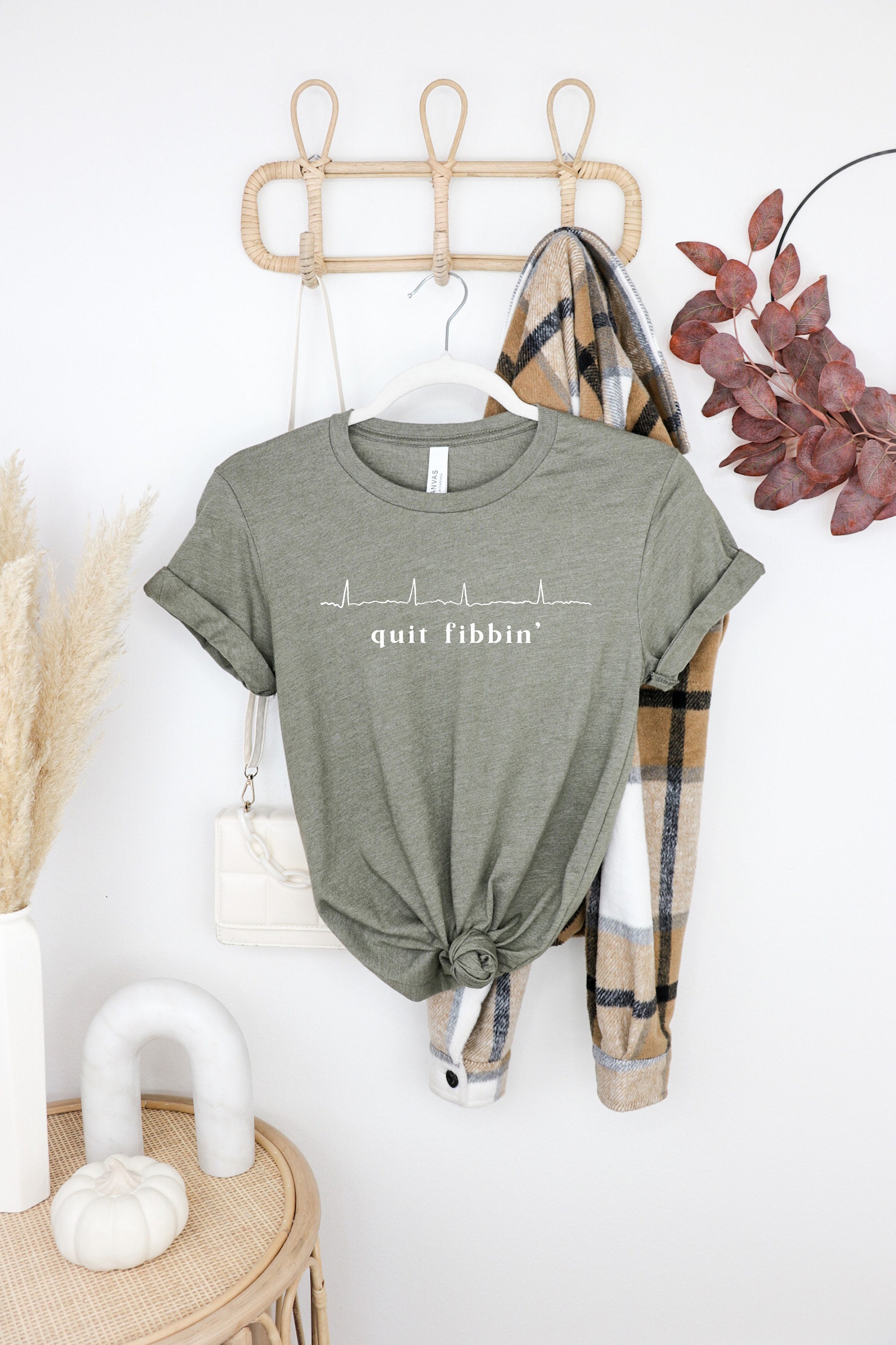 Quit Fibbin Shirt Atrial Fibrillation Funny Medical Shirt | Etsy