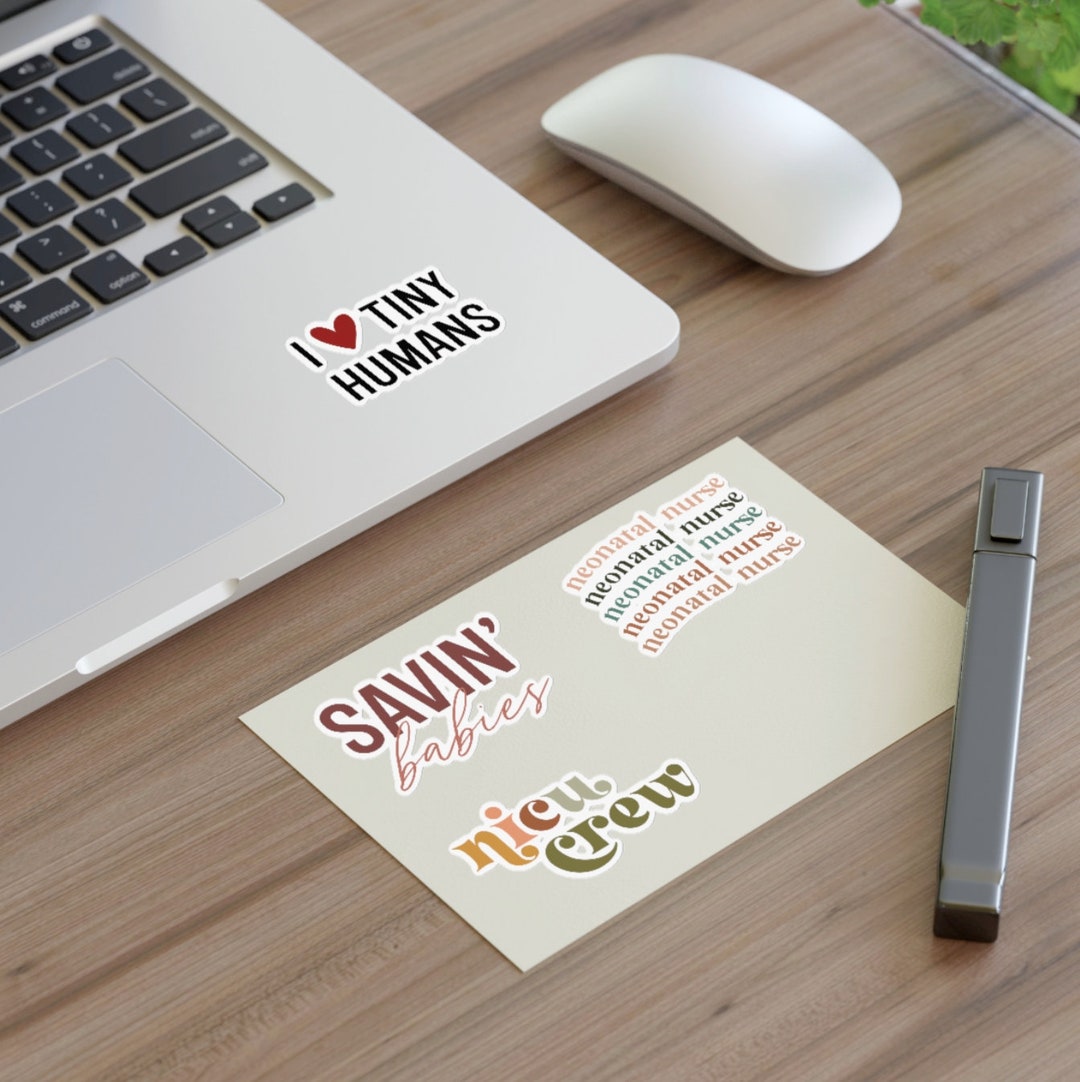 NICU Sticker Set, Neonatal Nurse Stickers, Cute Stickers for Water ...