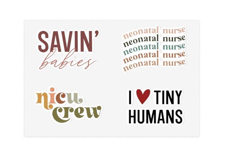 NICU Sticker Set Neonatal Nurse Stickers Cute Stickers for - Etsy