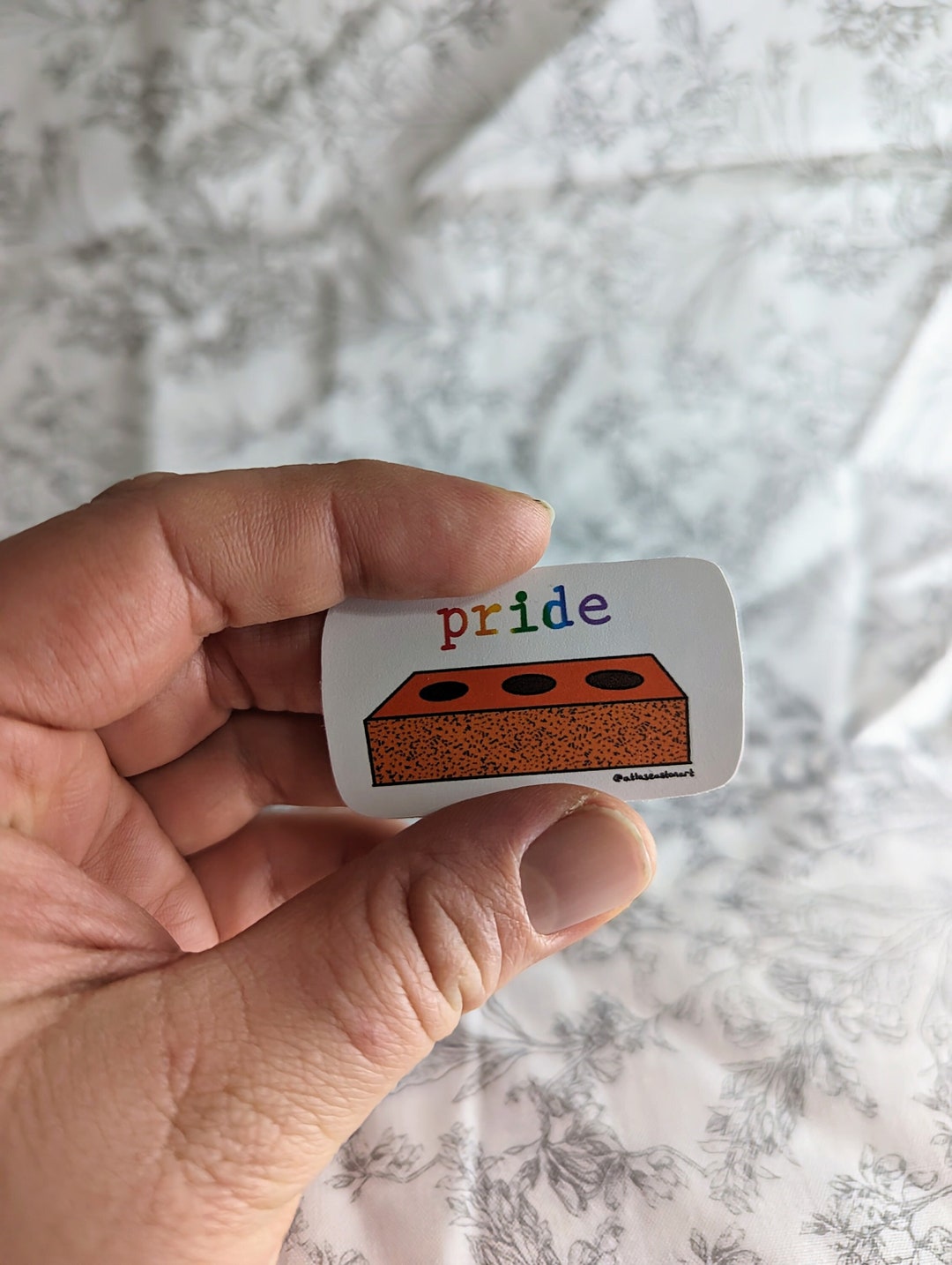 Pride Brick Small Vinyl Sticker - Etsy
