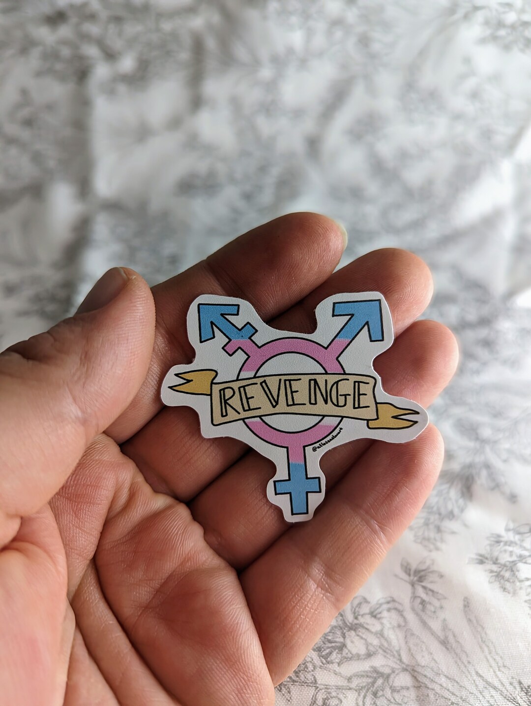 Trans Revenge Small Vinyl Sticker - Etsy