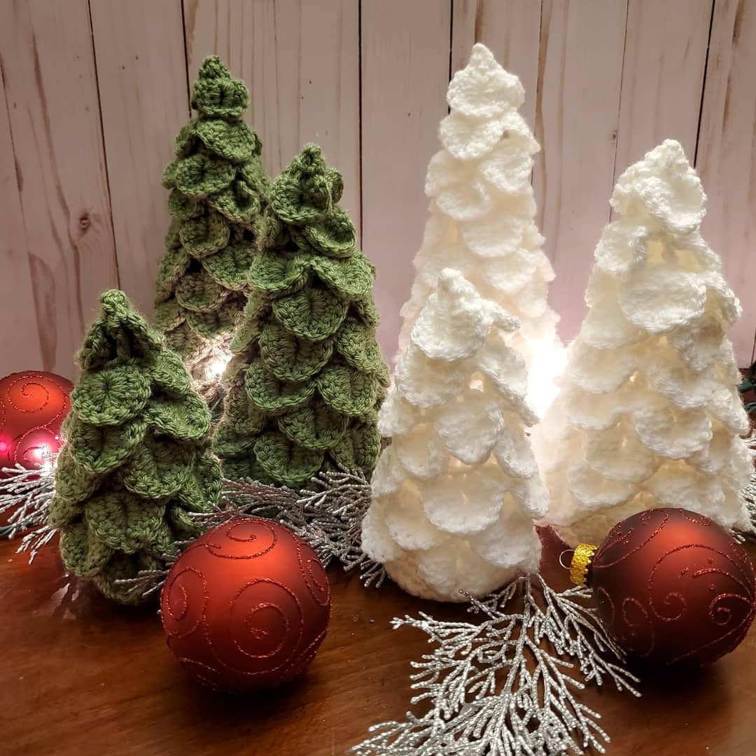 Winter Tree Trio Crochet Pattern, PDF Instant Download, Three Tree ...