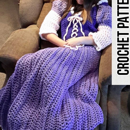 Princess Dress Blanket Fairest Princess Crochet Pattern - Etsy