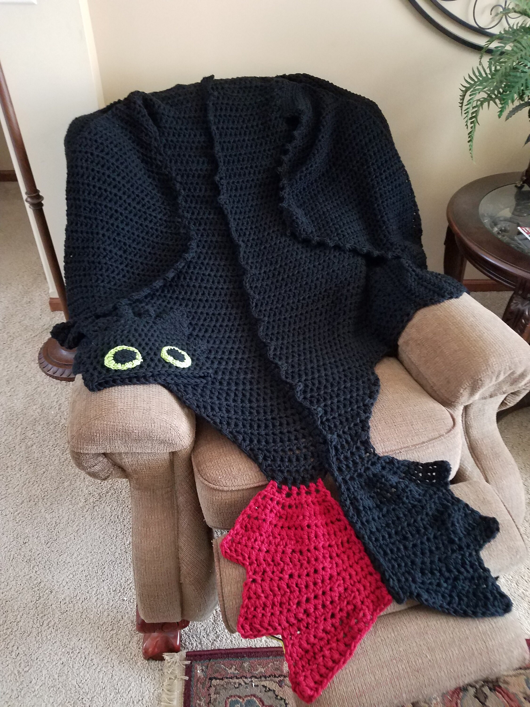 Dragon Cape Wearable Blanket Crochet Pattern PDF Instant | Etsy