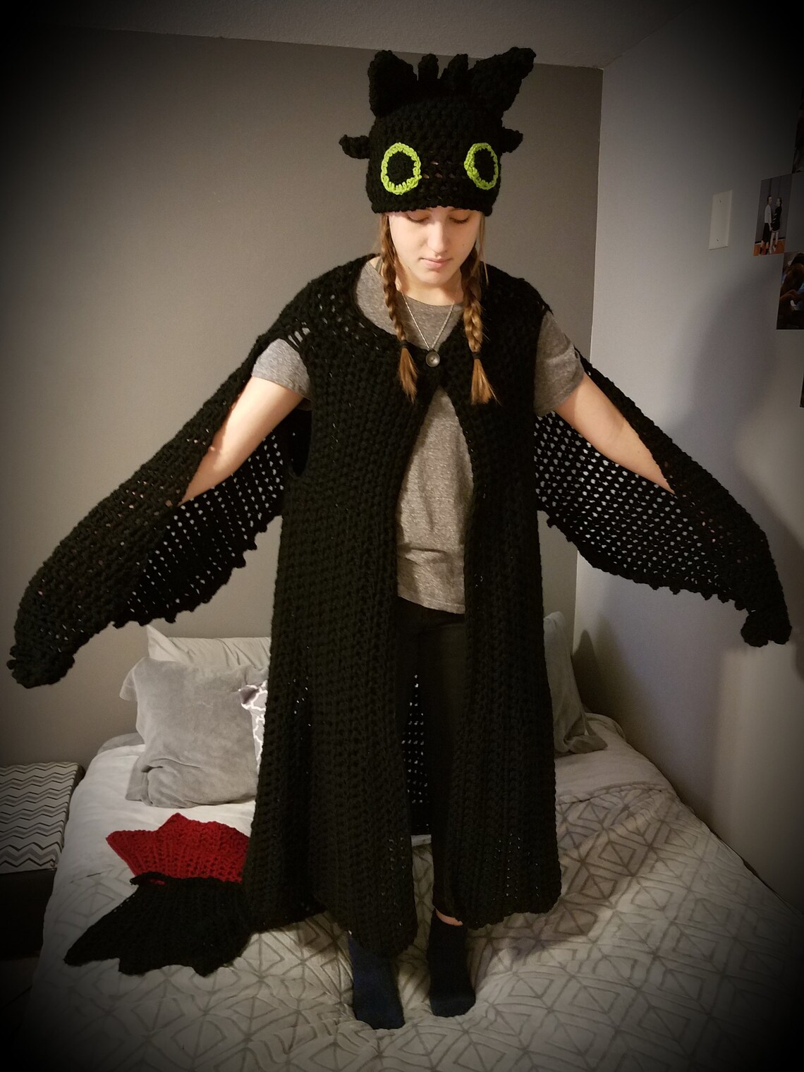 Dragon Cape Wearable Blanket Crochet Pattern PDF Instant | Etsy