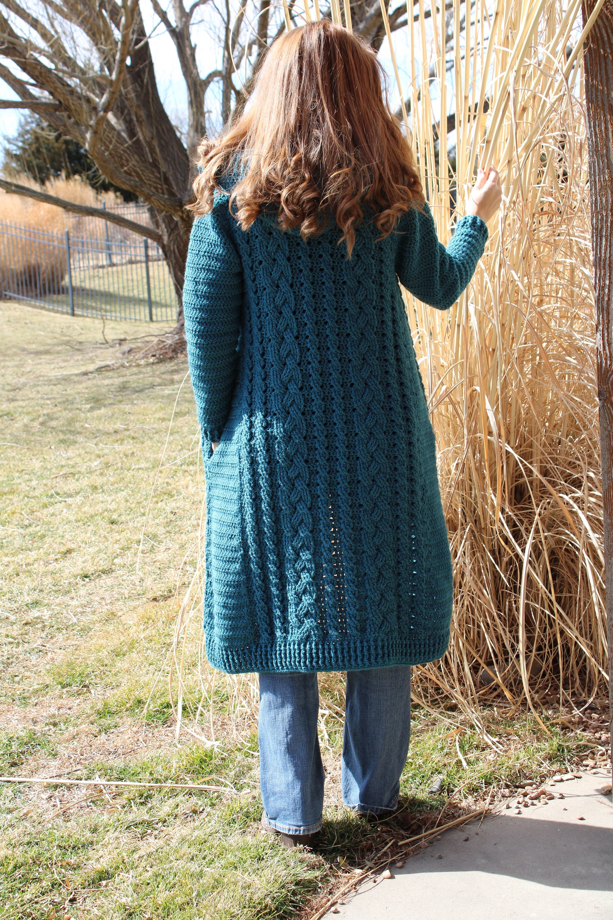 Cozy Cabled Cardigan Crochet Pattern PDF Instant Download Duster 9 ...
