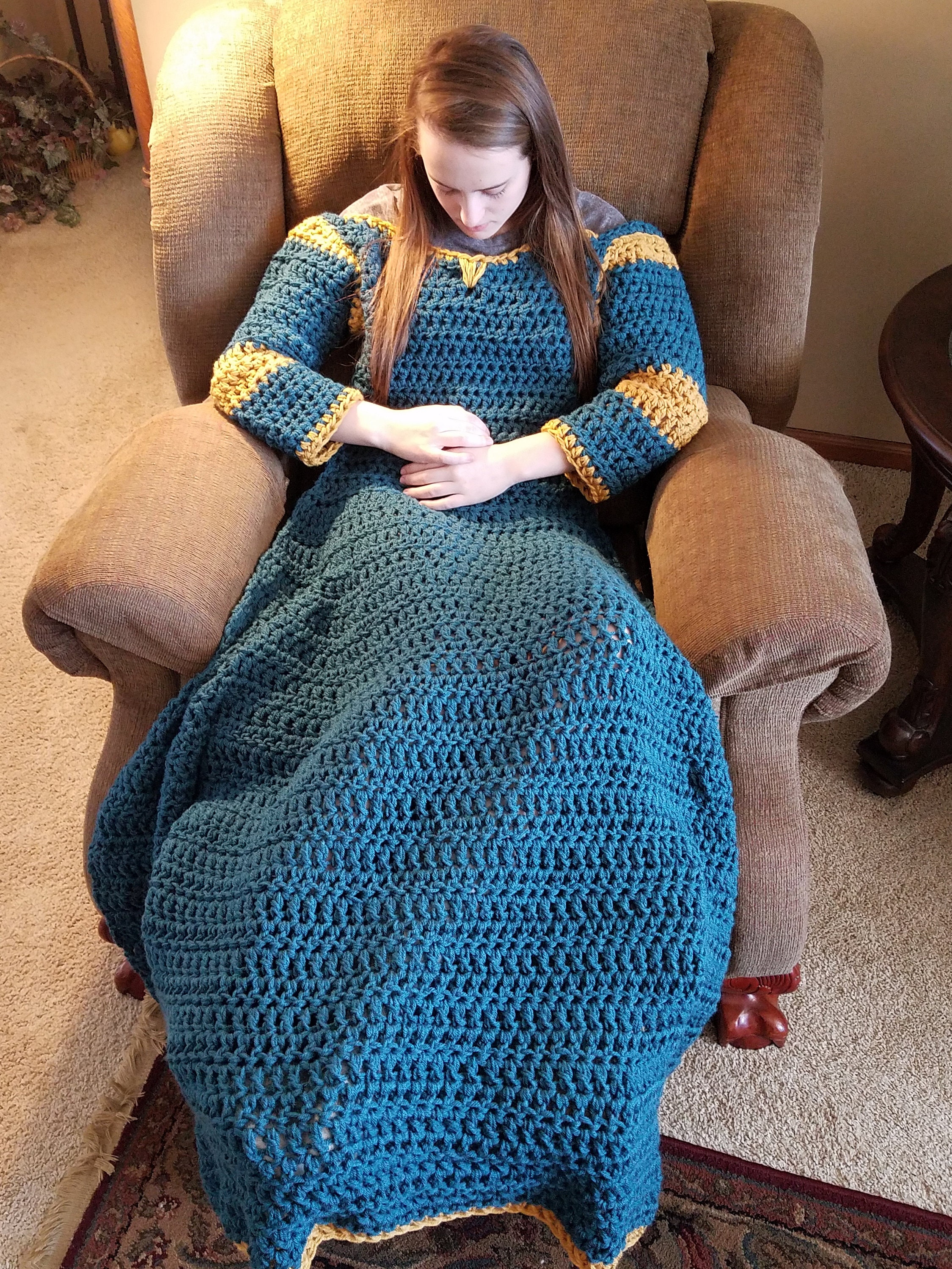 Bravest Princess Dress Blanket Crochet Pattern PDF Instant - Etsy