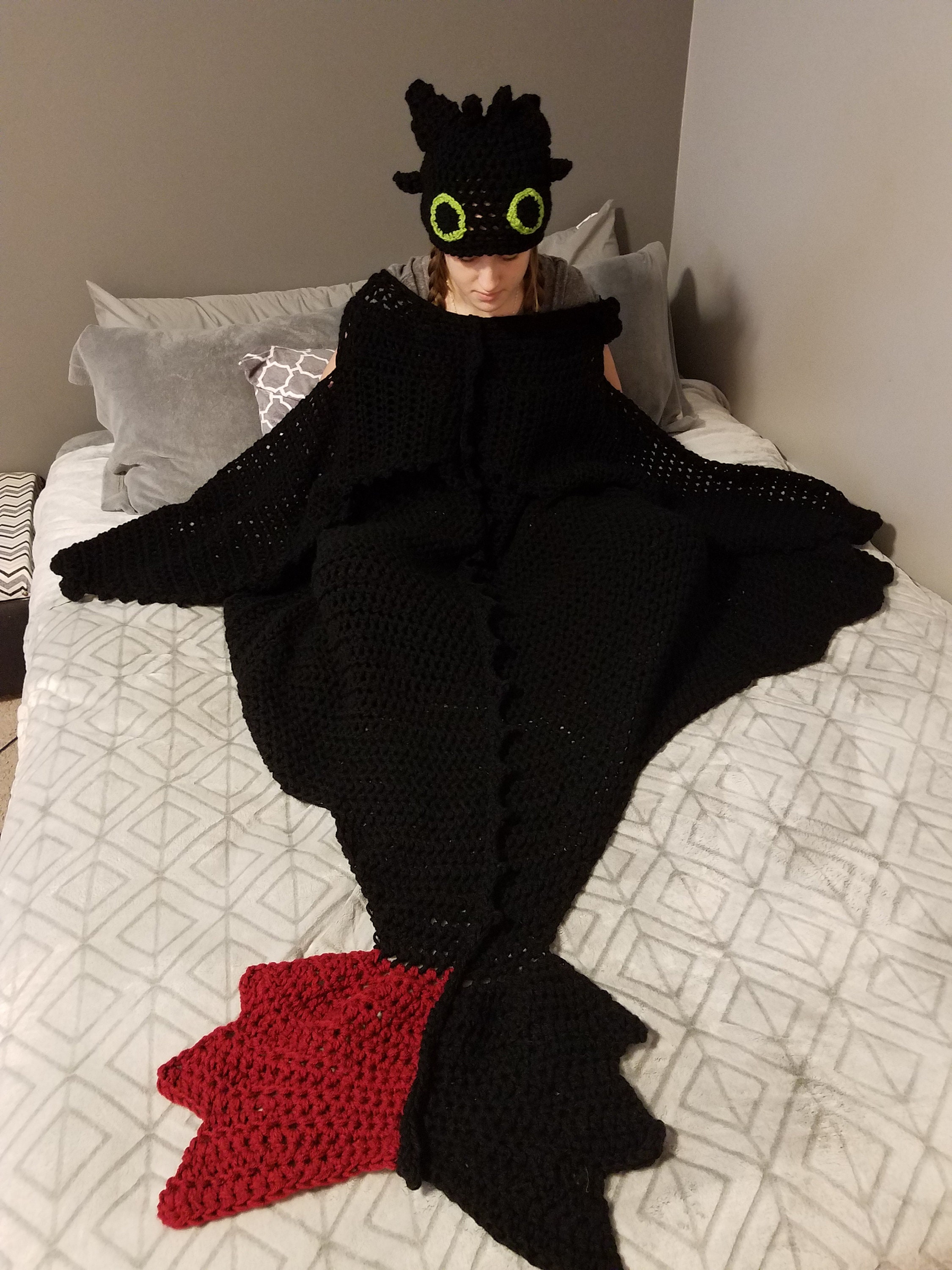 Dragon Cape Wearable Blanket Crochet Pattern PDF Instant - Etsy