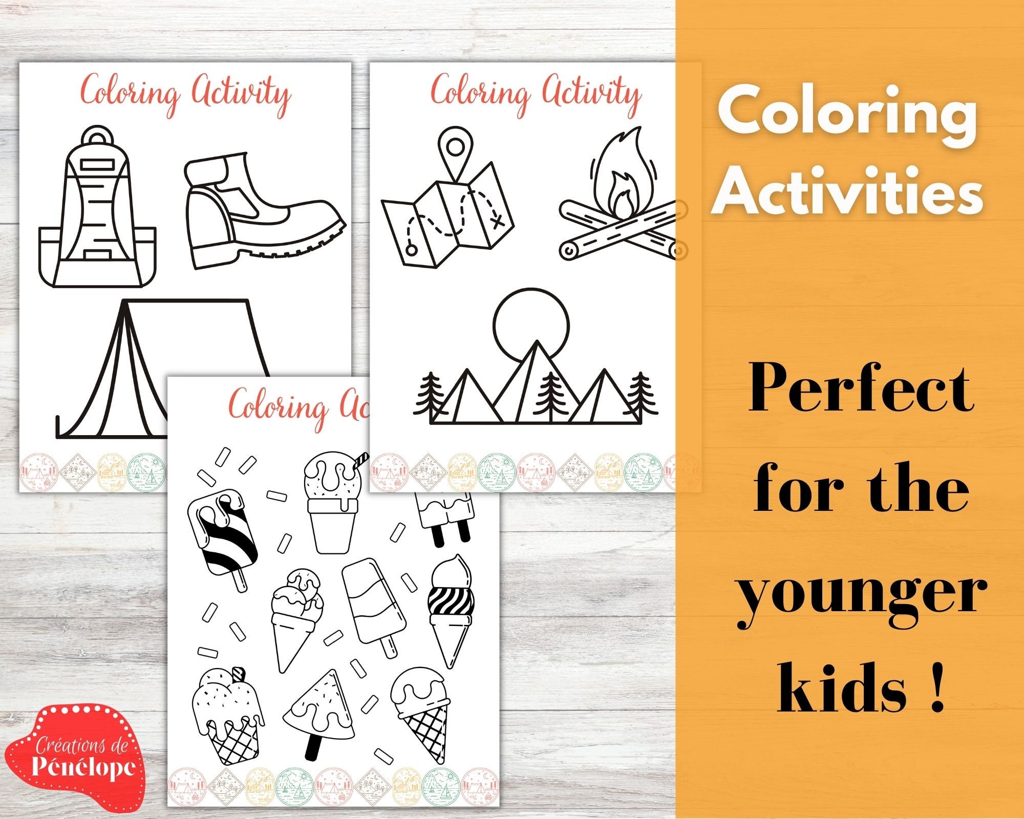 Large Ultimate Camping Activity Pack - Camping Binder - Kids Activities ...