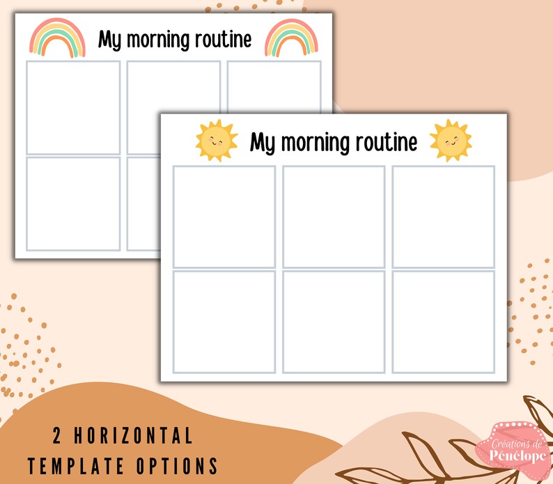 Toddler Preschool Morning Routine Chart Schedule | Rise and Shine ...
