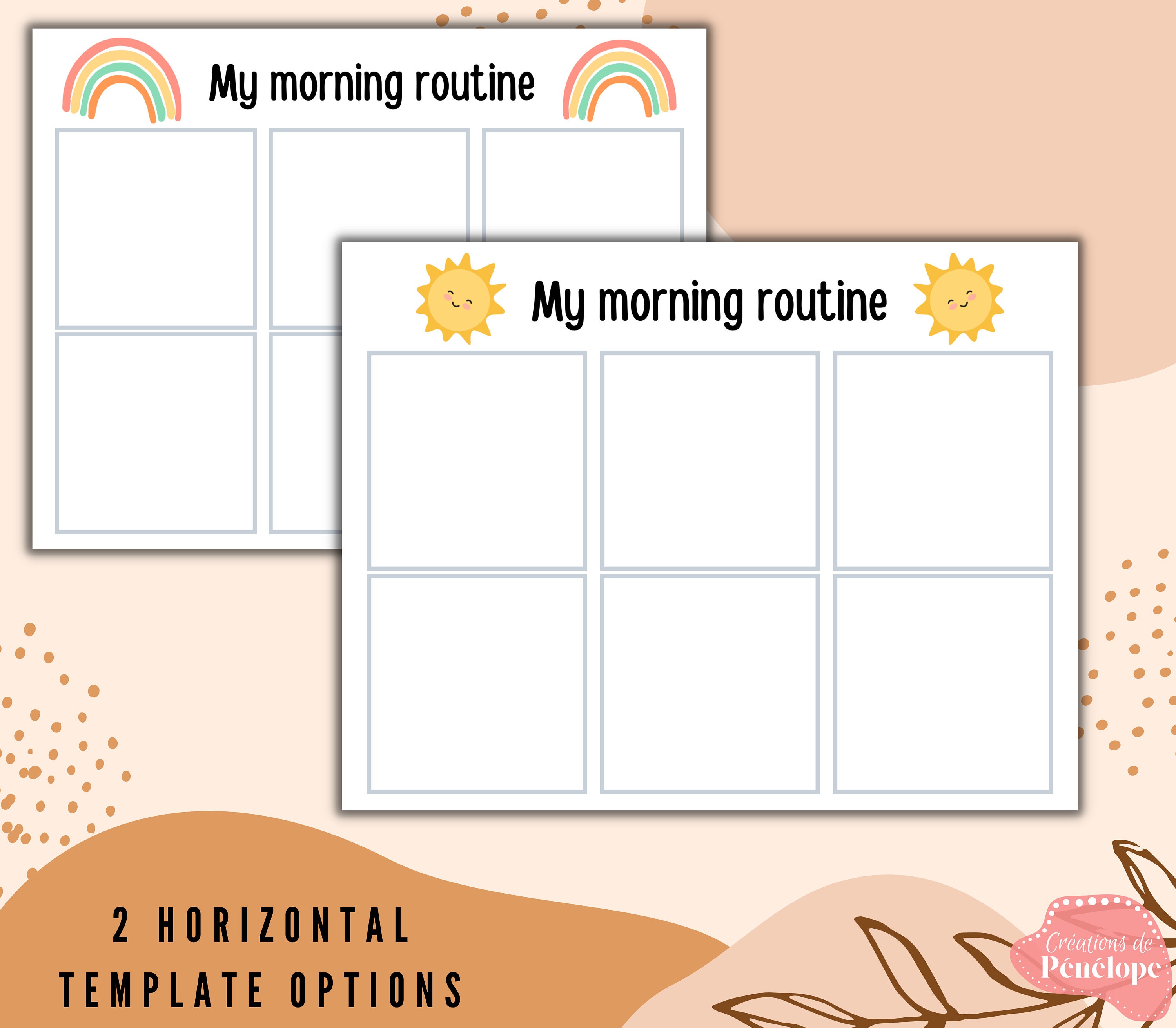 Toddler Preschool Morning Routine Chart Schedule | Rise and Shine ...