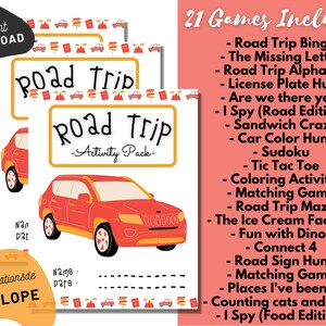 Large Road Trip Activity Pack - Ultimate Binder - Printable Fun Kids ...
