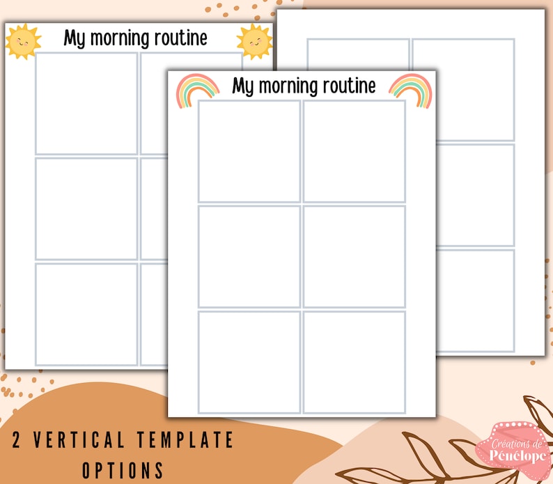 Toddler Preschool Morning Routine Chart Schedule | Rise and Shine ...