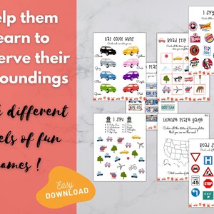 Large Road Trip Activity Pack - Ultimate Binder - Printable Fun Kids ...