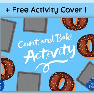 Donut Themed Counting Activity | Preschool Busy Book Donuts | Additions ...