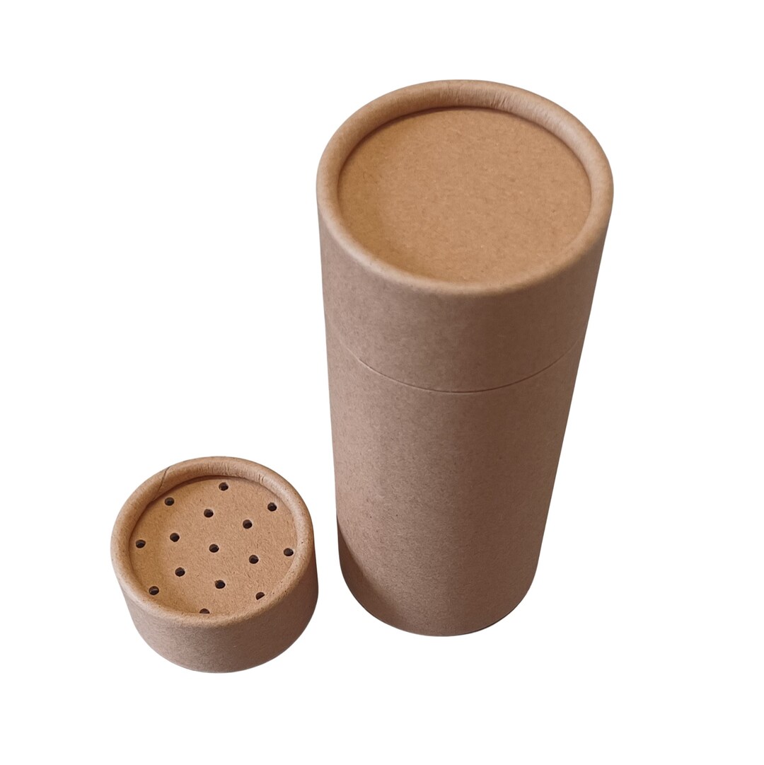 Box of 10 Shaker Pots - Brown Kraft Eco Cardboard With Water Resistant ...