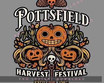 Vintage Over the Garden Wall Png, Pottsfield Harvest Festival Png ...