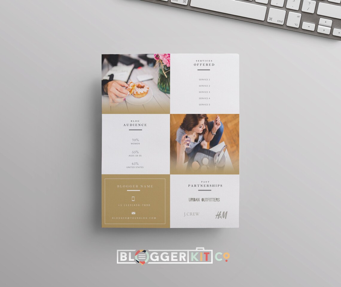 Two-page Media Kit Template Press Kit Template Media Kit - Etsy