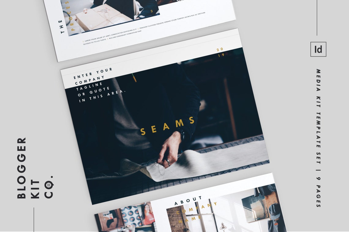 Media Kit Template 9 Pages Press Kit Cover Letter Ad Rate Sheet Instant ...