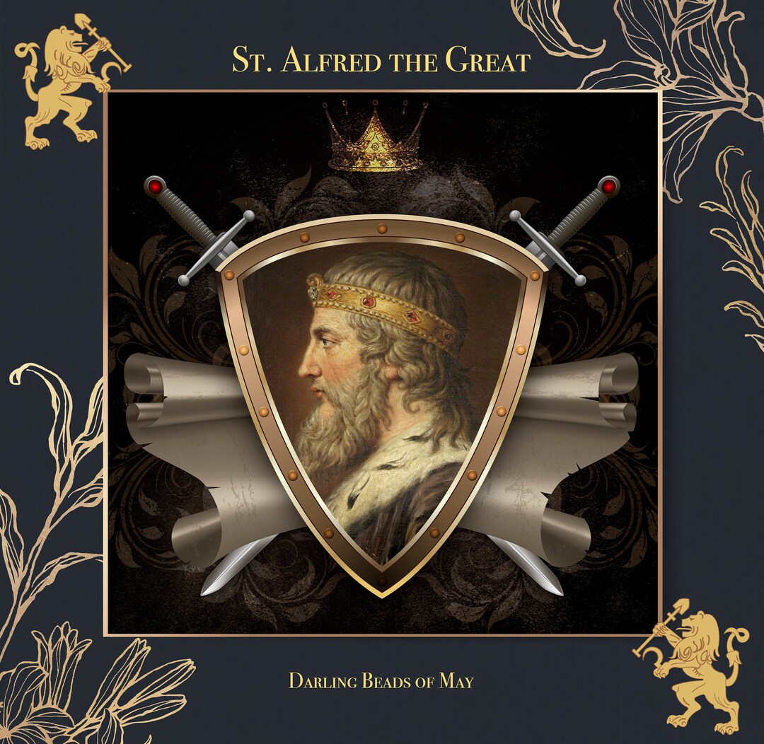 St Alfred the Great Holy Card DIGITAL DOWNLOAD - Etsy