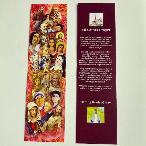 All Saints Bookmark - Etsy
