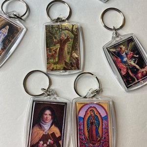 Catholic Saint Keychains - Etsy