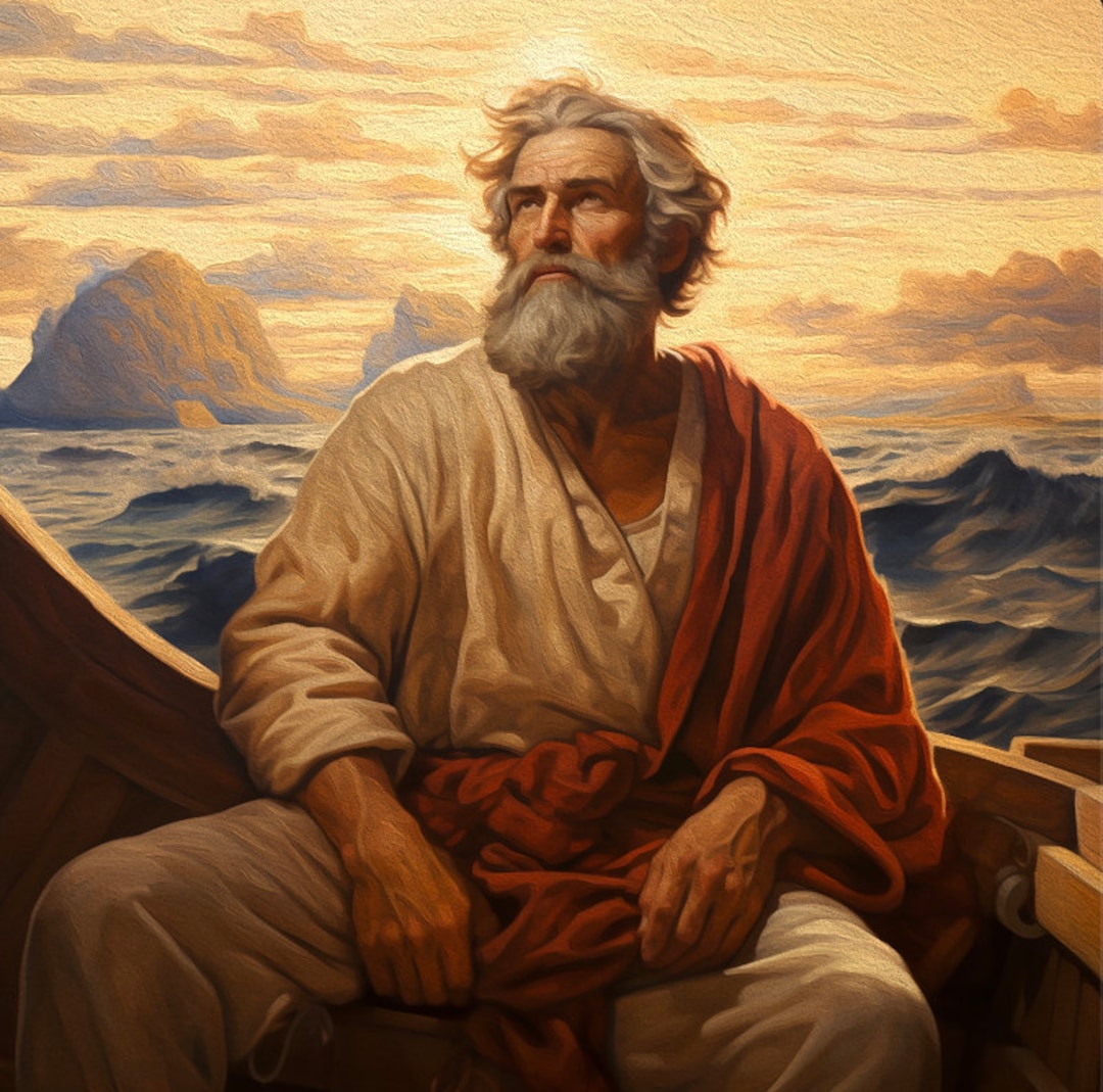 Saint Peter the Fisherman Digital Art Download | Instant Print ...