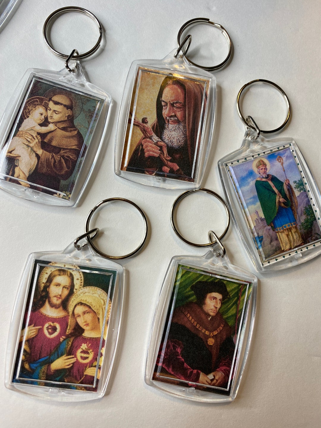 Catholic Saint Keychains - Etsy