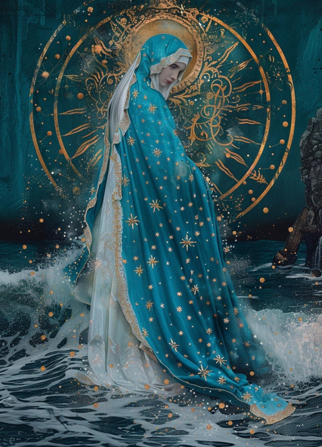 Mary Star of the Sea | Instant Religious Digital Download Print - Etsy