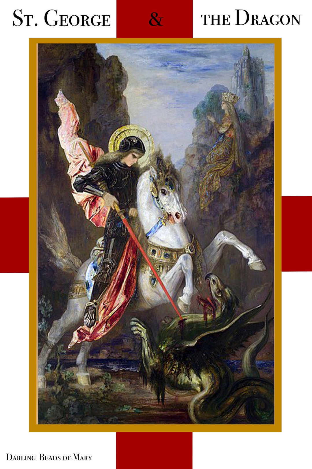 St George Holy Card DIGITAL DOWNLOAD - Etsy