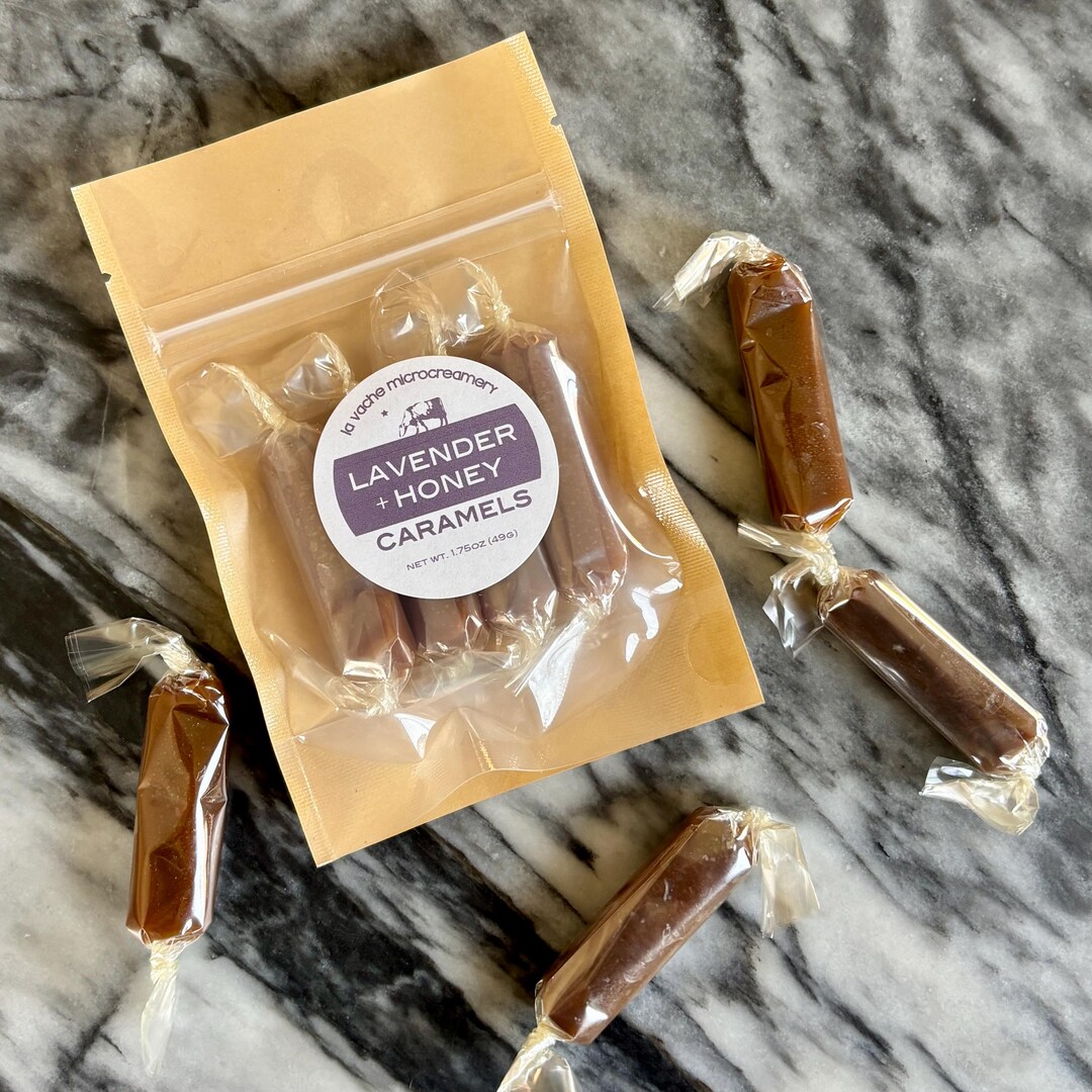 Lavender + Honey Caramels (4-piece Bag) - Etsy