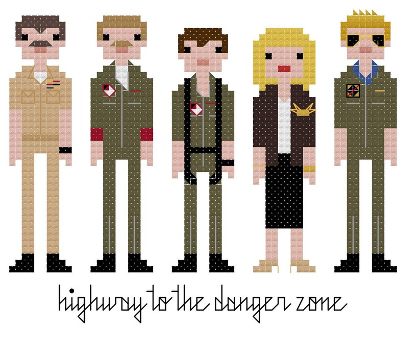 Top Gun- Cross Stitch Pattern PDF Instant Download - Etsy