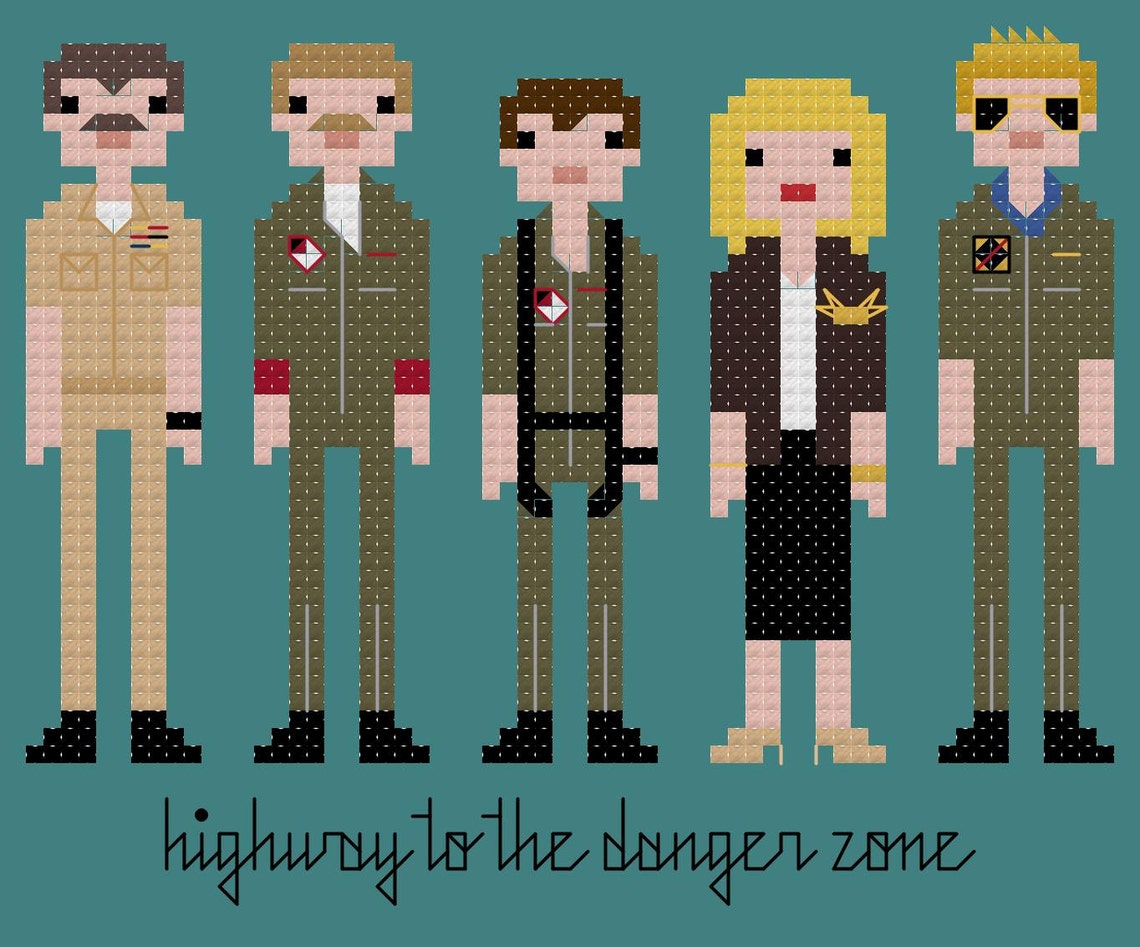 Top Gun- Cross Stitch Pattern PDF Instant Download - Etsy